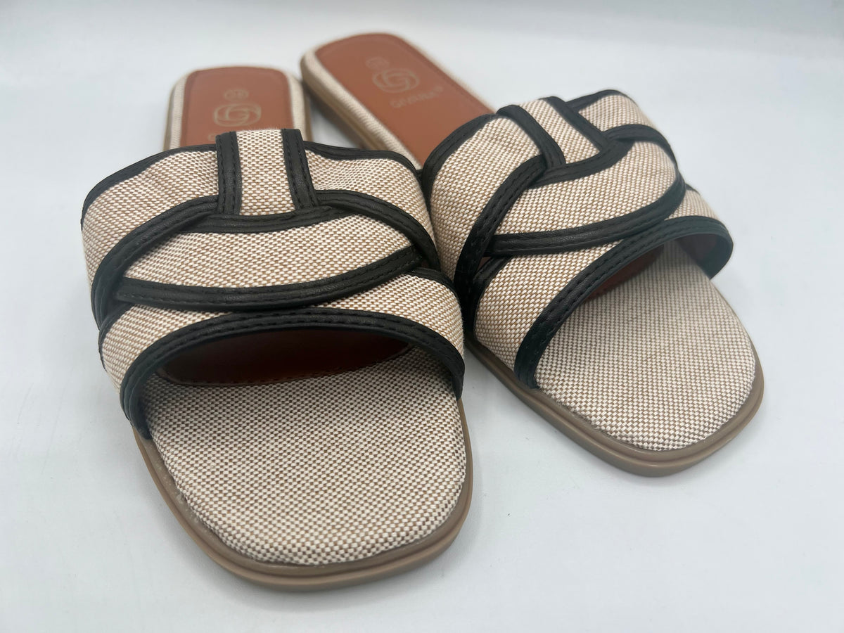 Sadie Sliders - Black – Icicle Boutique