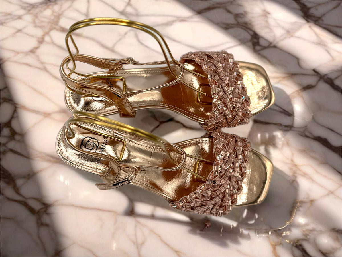 Caitlin heels - rose gold – Icicle Boutique