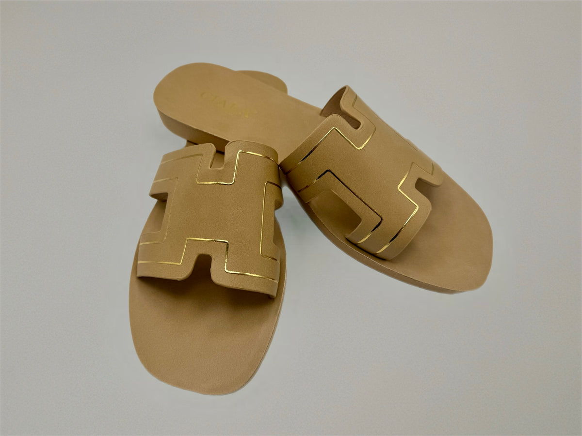 Helena Sandals - beige – Icicle Boutique